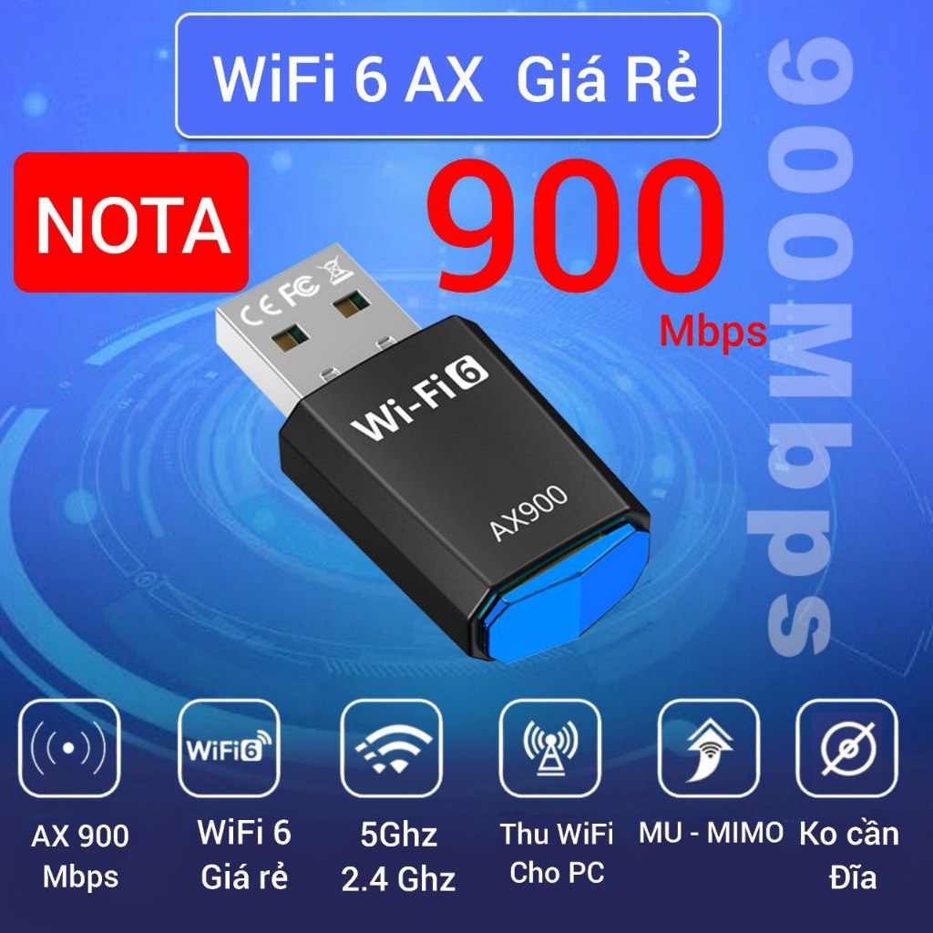 [Fast] High-speed 900 Mbps WiFi 6 Receiver helps Upgrade 5G with USB ...