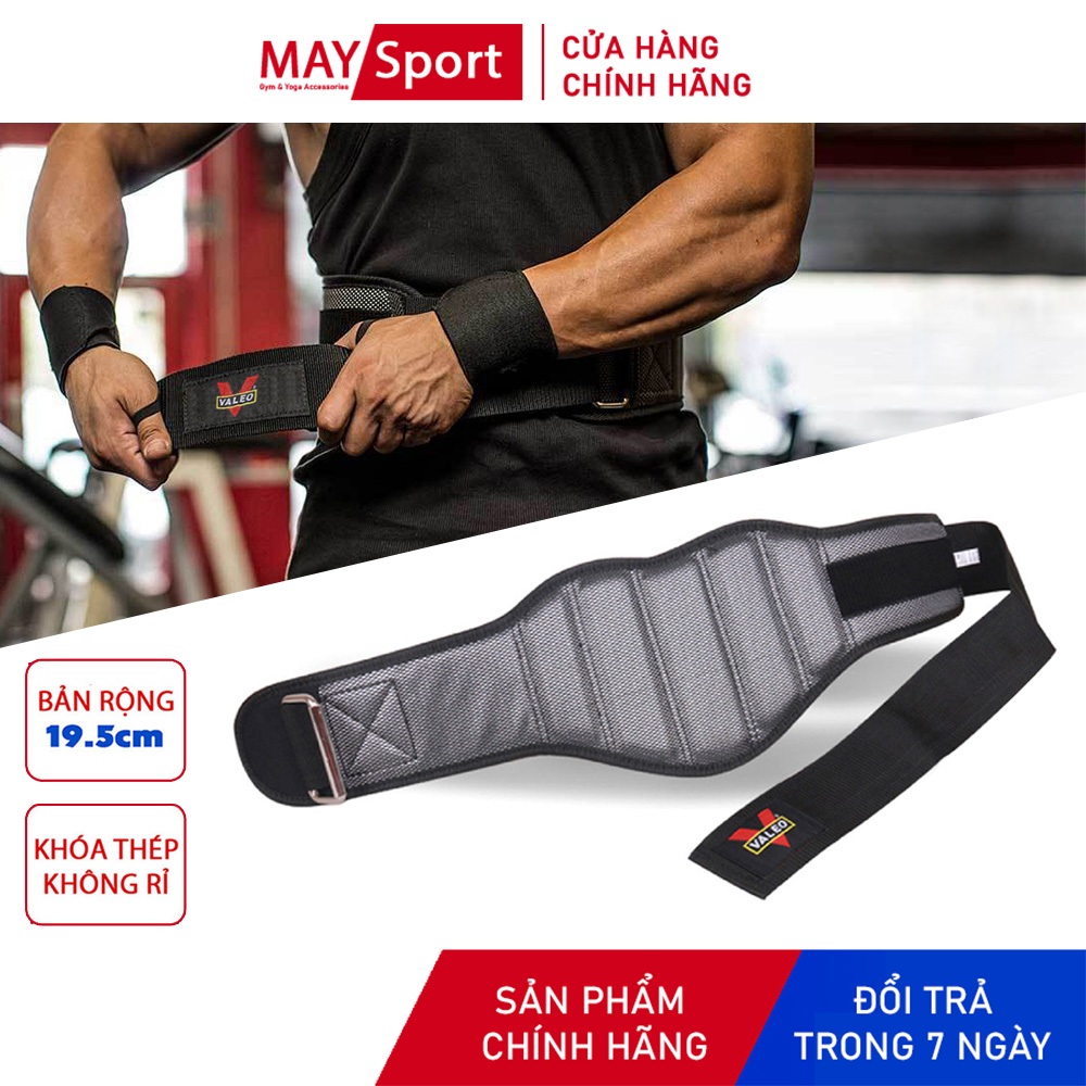 19cm Wide VALEO GYM Soft Belt, Hexagonal Design For Optimal Back ...