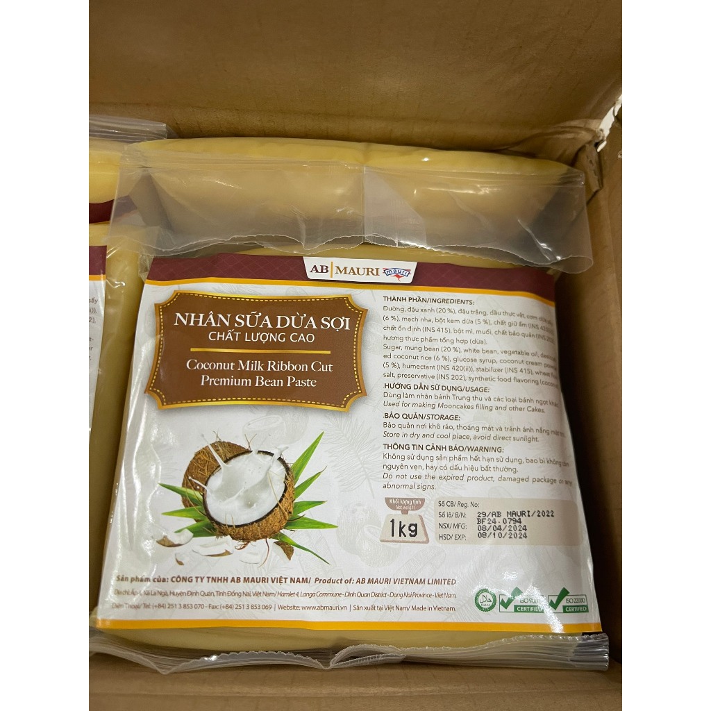 Mauri Mooncake Filling with Coconut Milk Flavor, 1kg bag | Shopee Singapore