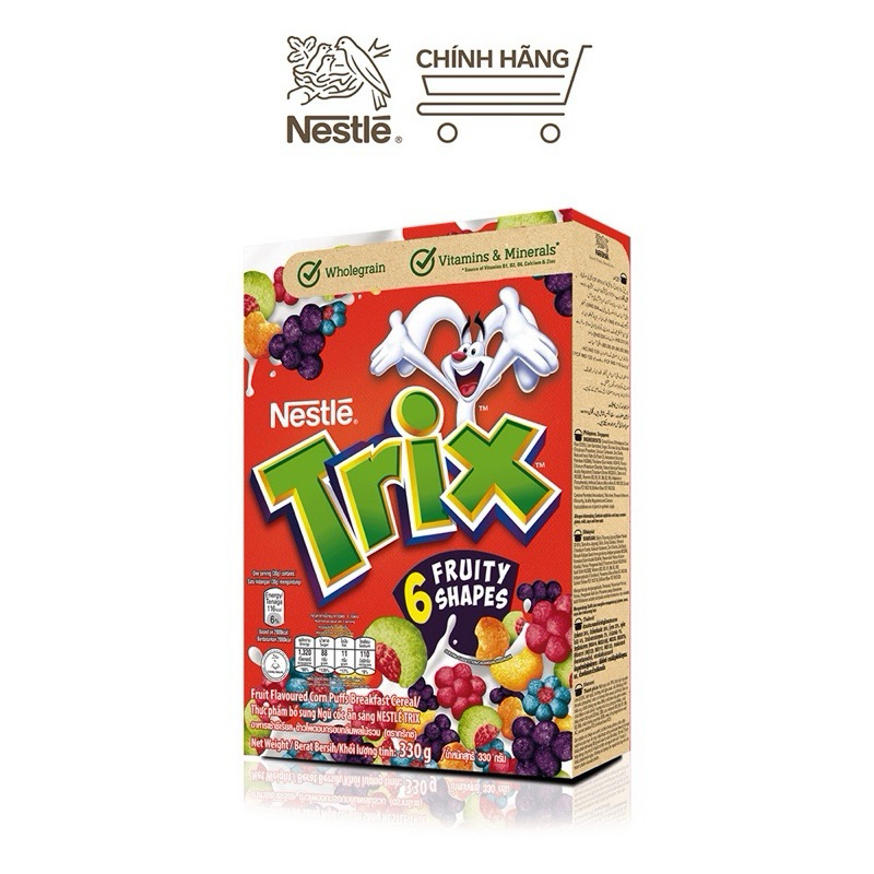 Nestle Trix Breakfast Cereal/Cake 6 Fruit Flavors - 330G Box | Shopee ...