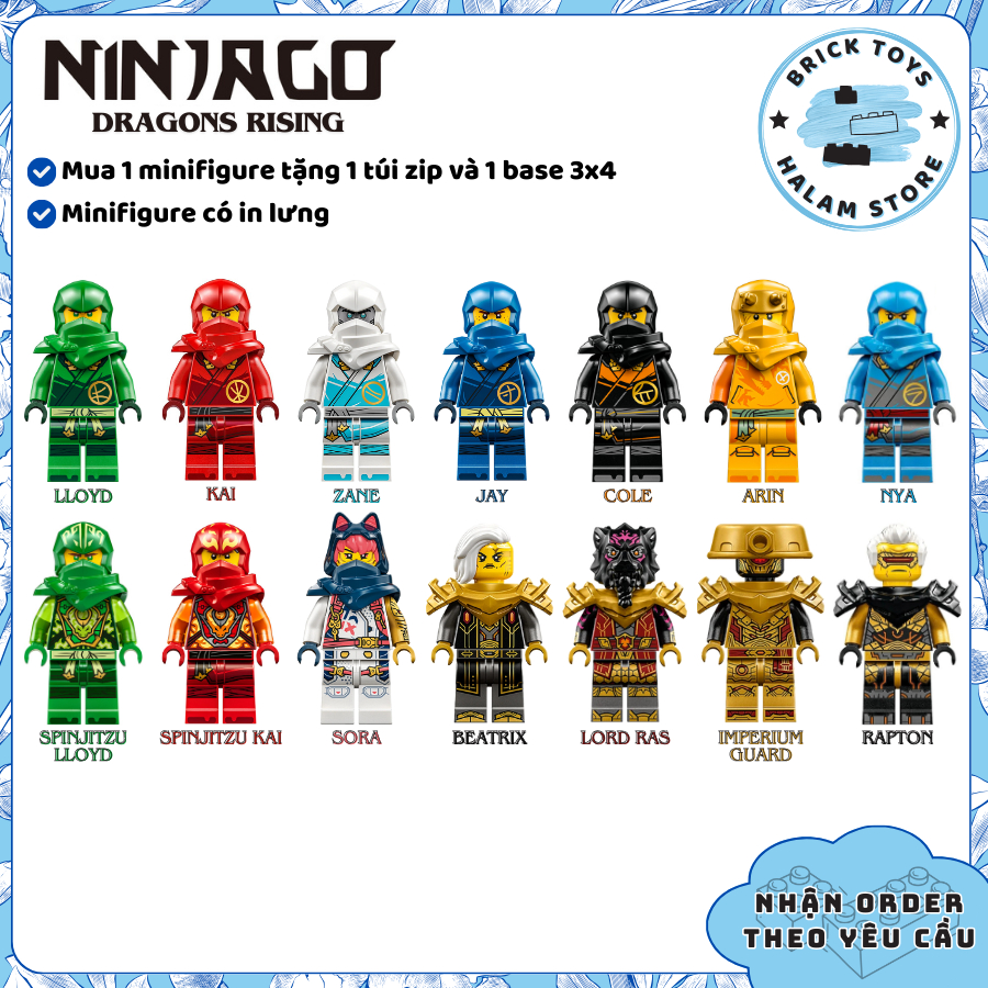 Ninjago Dragons rising LELE minifigures collection assembly toy ...