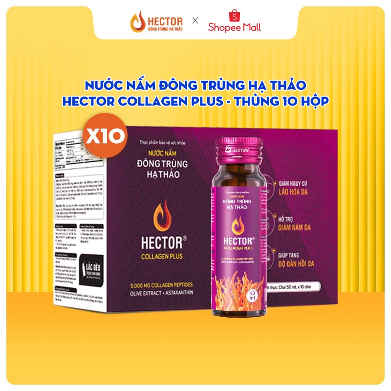 1 Box Of Hector Collagen Plus Cordyceps Mushroom Water 10 Boxes (1 Box ...