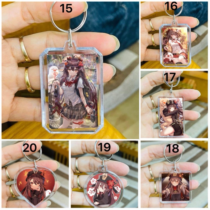 Hu tao Genshin impact keychain / Genshin impact hutao keychain | Shopee ...