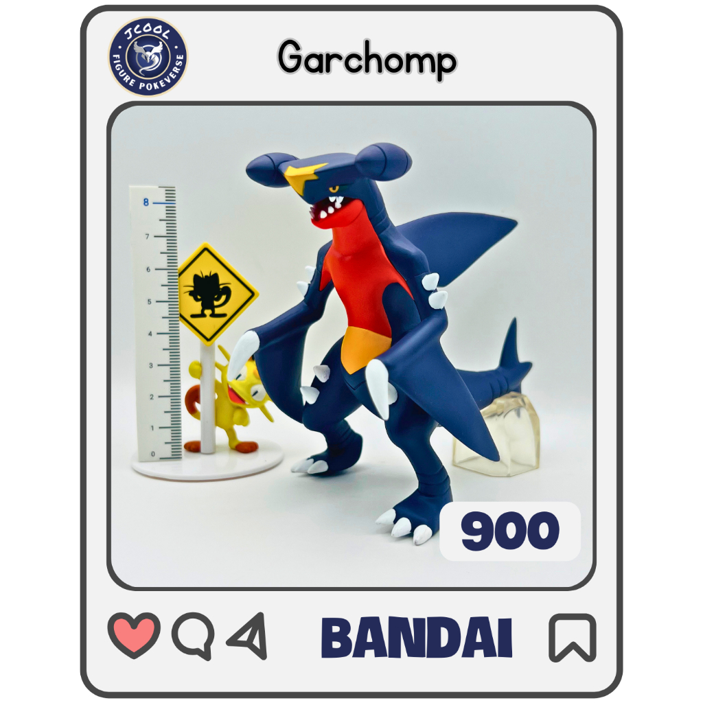 Garchomp - Gen 4 Region Sinnoh - Genuine Pokemon Model BANDAI Scale ...