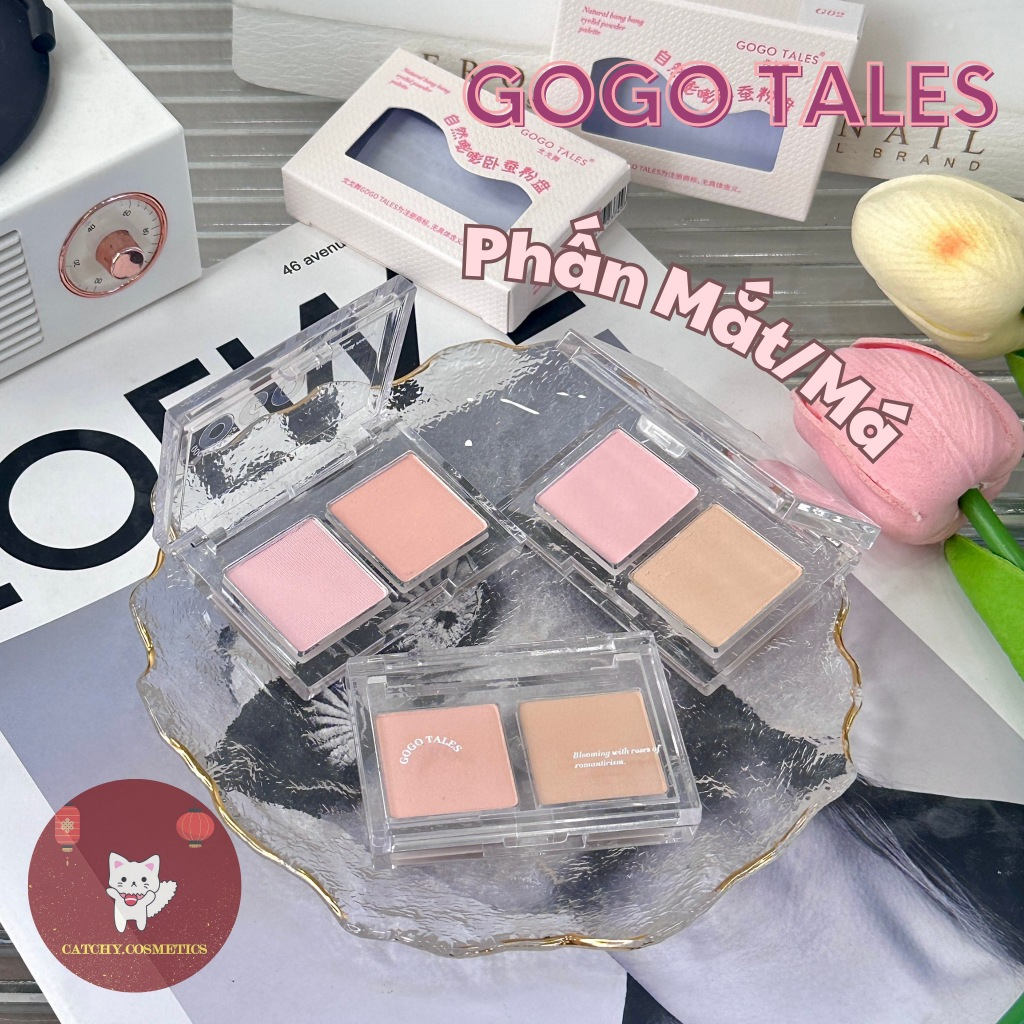 [GOGO TALES] GOGO TALES Eyeshadow/Cheek 2 Transparent Boxes Natural ...