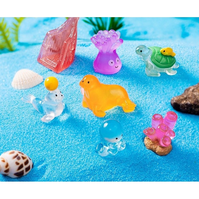 Sea creature model for diy terrarium decoration, fish tank children's ...