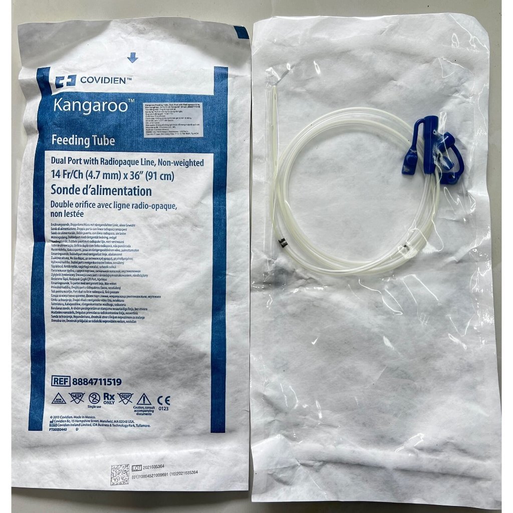 Kangaroo feeding line and feeding tube for 1 month use with lid ...