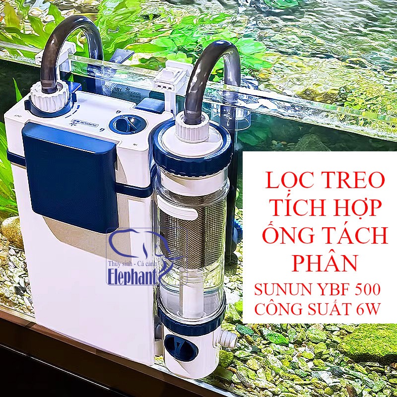 Sunsun YBF 500 hanging filter with 6W capacity integrates fecal ...