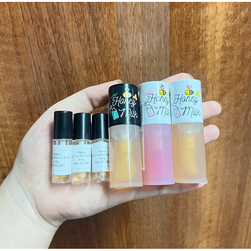 [Lipstick Extract] A'pieu Honey Lip balm & Milk Lip Oil Apieu Lip balm ...