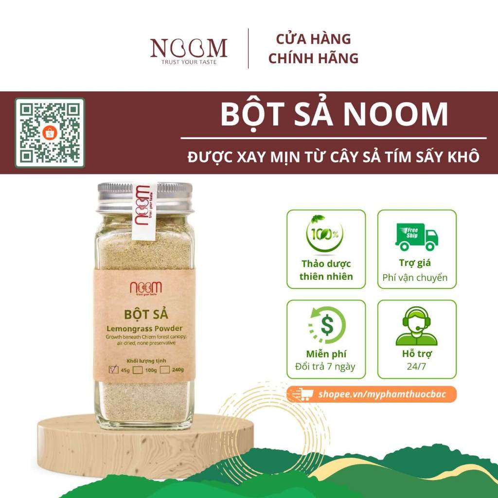 Noom lemongrass powder with 100% dried purple lemongrass stem powder ...