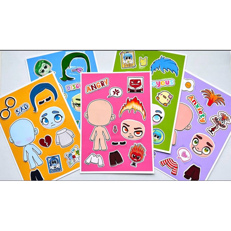 Handmade collage of INSIDE OUT characters in Avatar world - Paper dolls ...