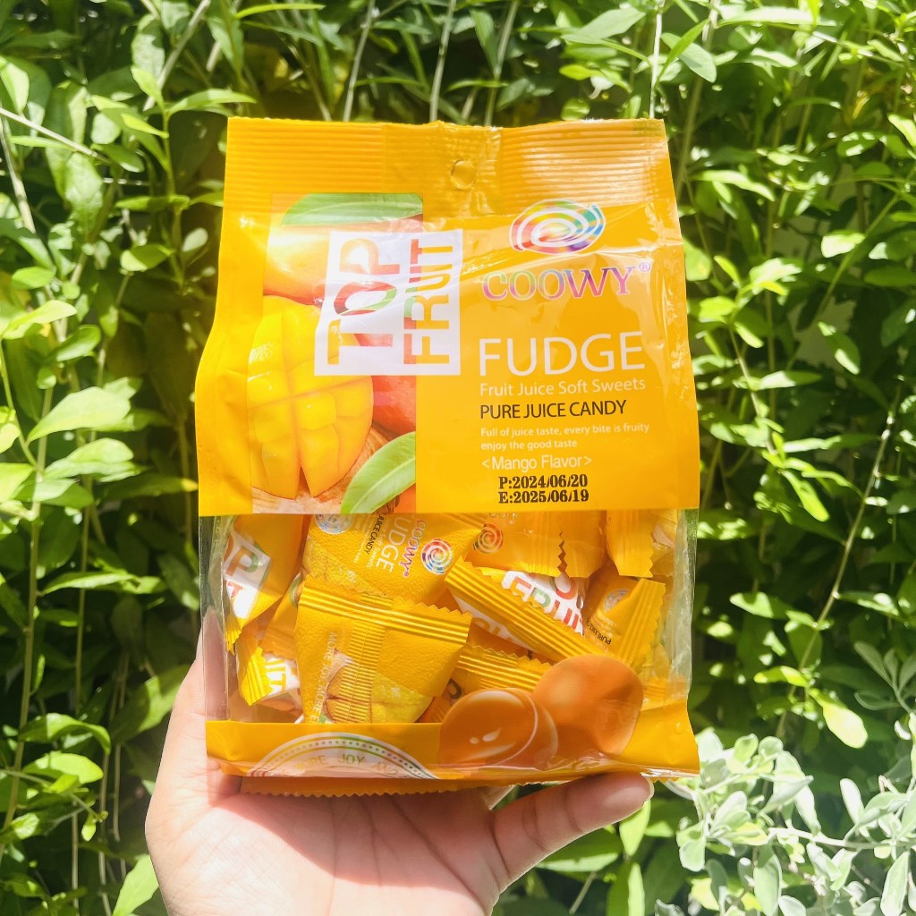 [CASE Of 24 BACKS] TOP FRUIT COOWY Gummy Candy [MANGO Flavor: MANGO ...