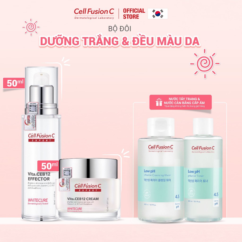 Cell Fusion C Expert Whitening & Even Skin Tone Duo | Shopee Singapore