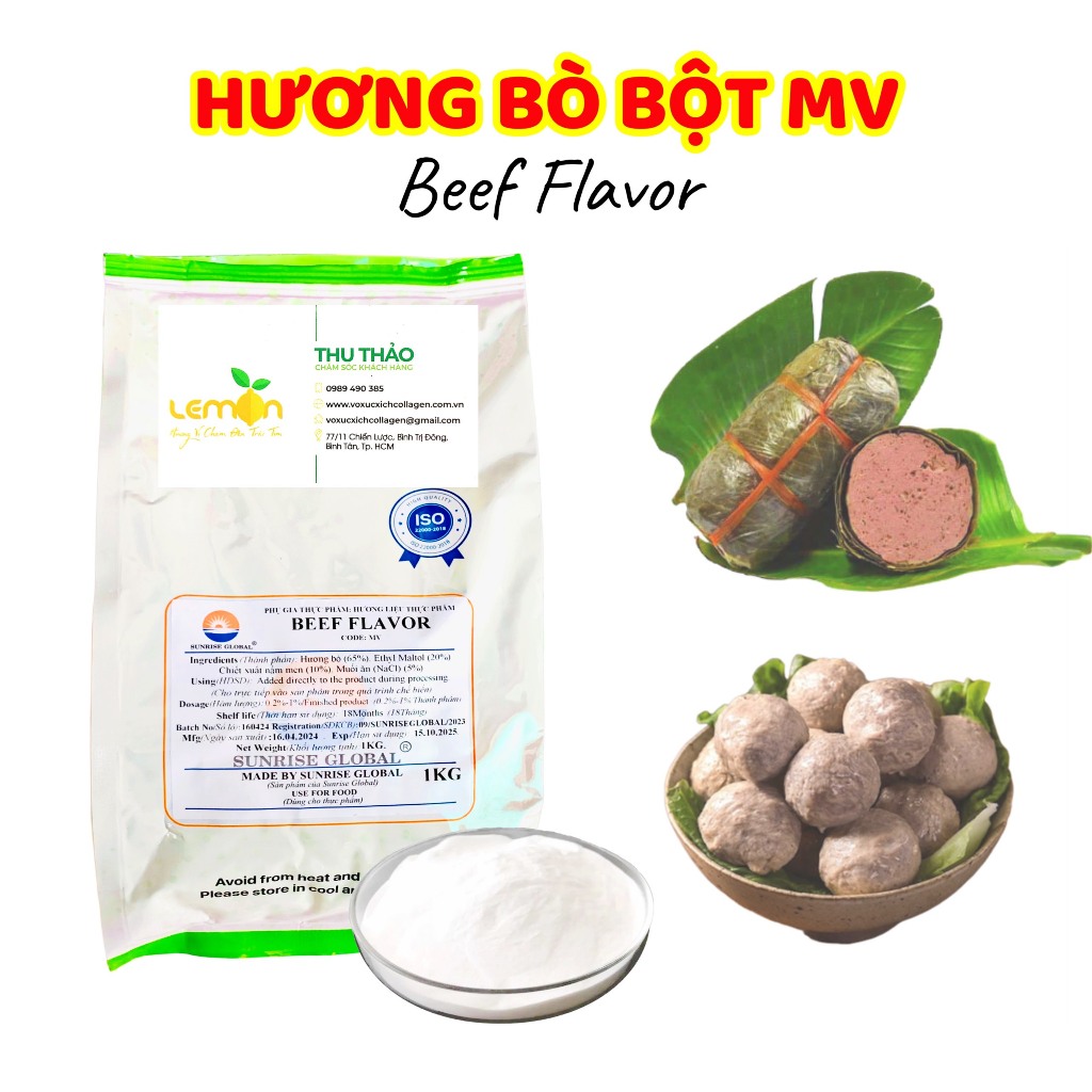 [100g-500g] Beef Flavor powder - Beef Flavor creates aroma for Beef ...