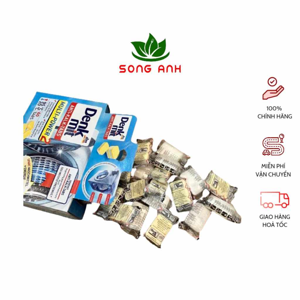 Retail package of 10 Denkmit tablets to clean washing machine drum ...