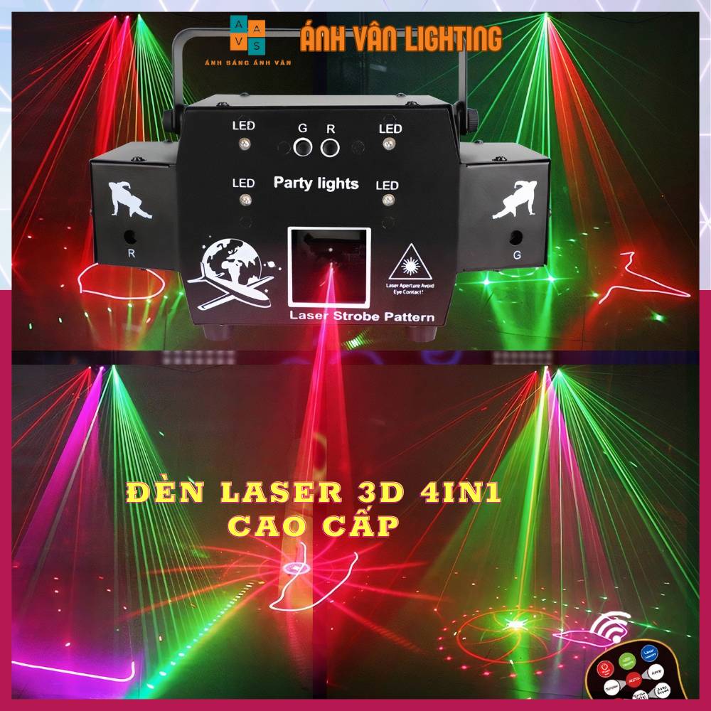 3d Laser Light with Music Flashing Sensor 4IN1 Scanning, Drawing ...