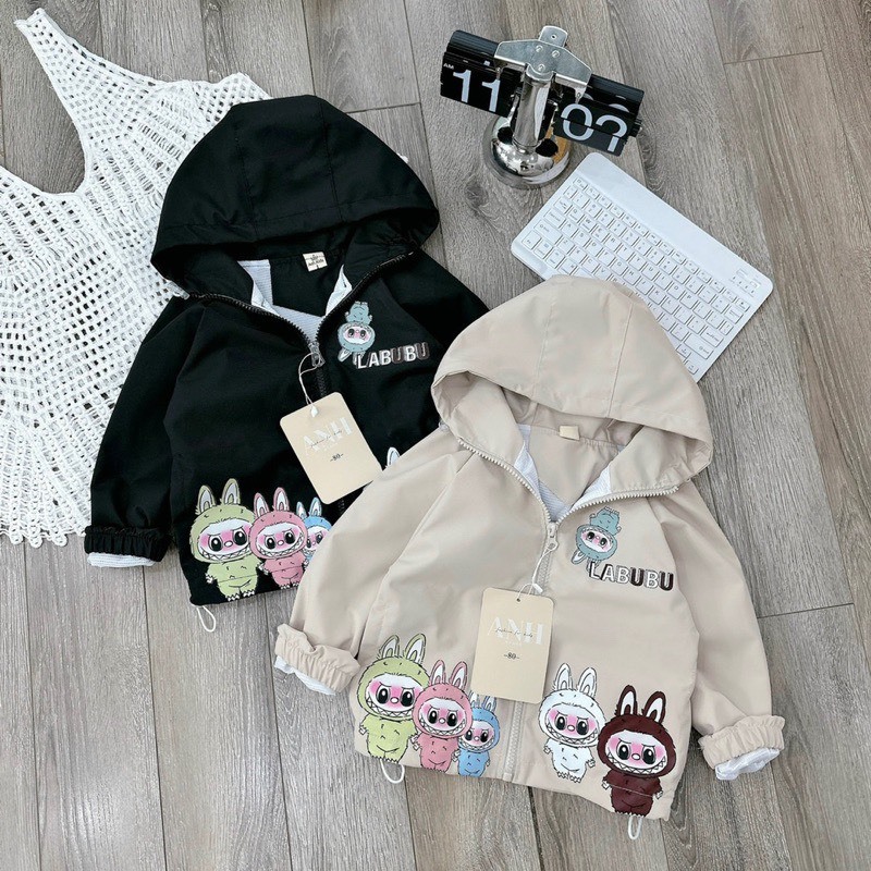 Children's windJacket, Labubu print for boys and girls, 10-28kg ...