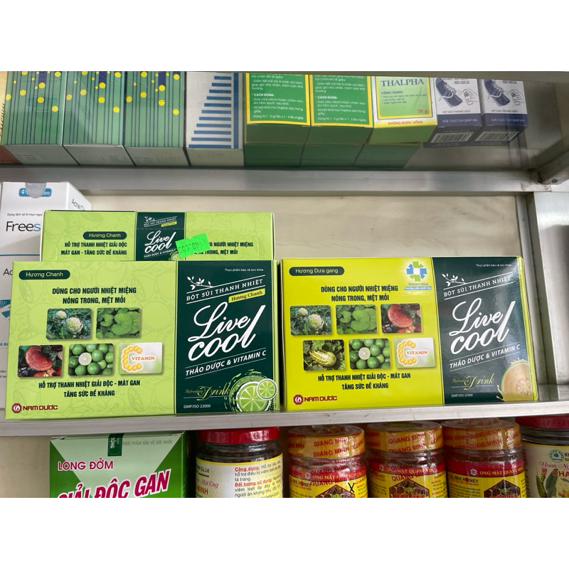 Live cool lemon flavor, melon flavor (box of 10 packs x 7g) | Shopee ...