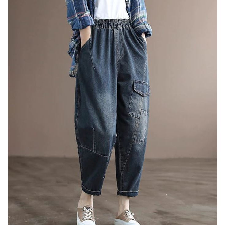 Women's jeans with soft, non-fading denim fabric MD24 TK001, elastic ...