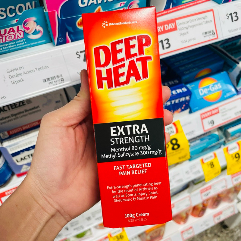 Mentholatum Deep Heat Extra Strength massage Gel 100g (new model 2024 ...