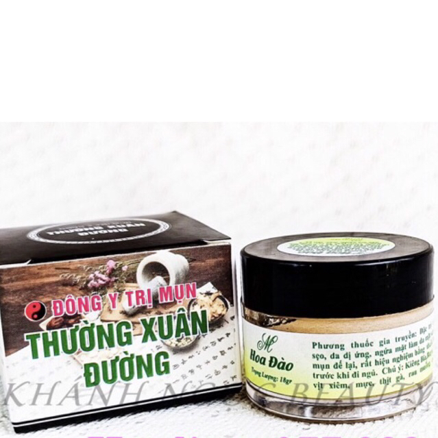 (large Box of 18 grams) Hoa Dao acne cream with black cap 18g (100% ...
