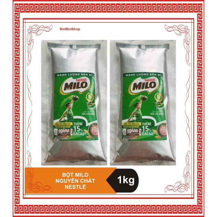 Combo of 2 bags of Pure Milo Powder 1kg - Nestle (Expiry date: June ...
