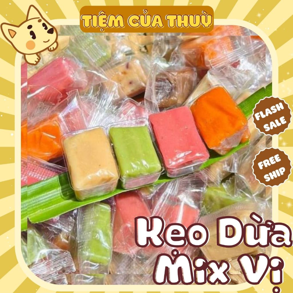 500G Delicious 7 Flavors Young Coconut Candy, Specialty Sugar-Free Ben ...