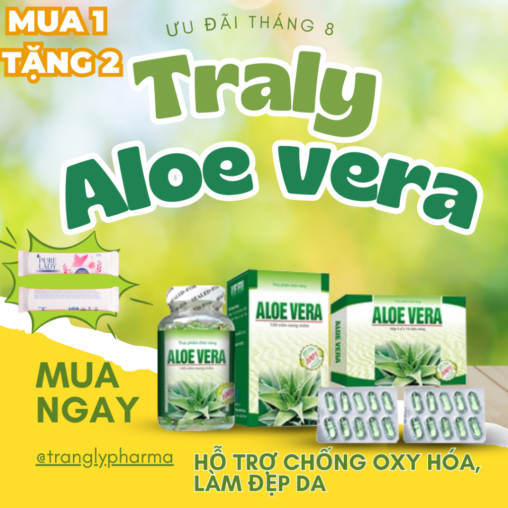 Traly Aloe Vera: Oral Tablets Support Digestion, Laxative, Female ...