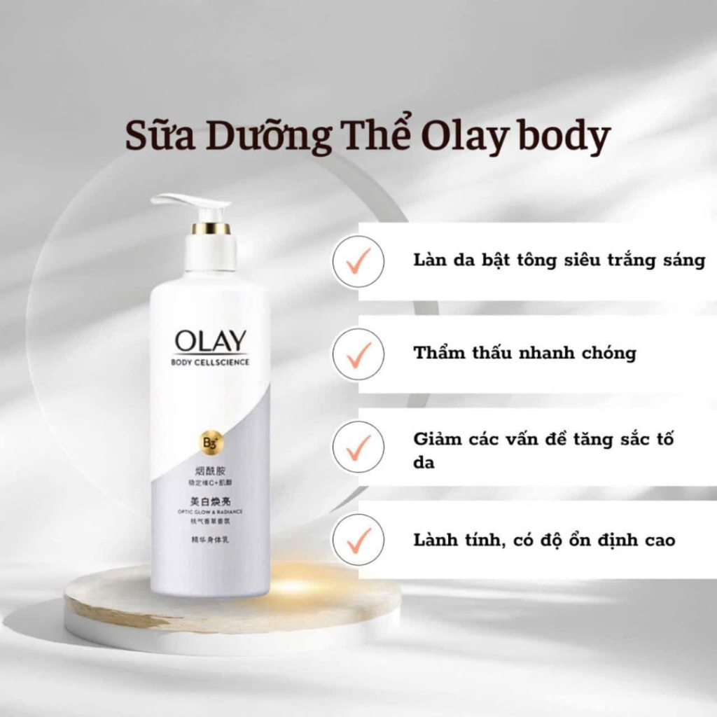 [260g Bottle] Olay Body Cellscience B3+ Optics whitening Body lotion ...