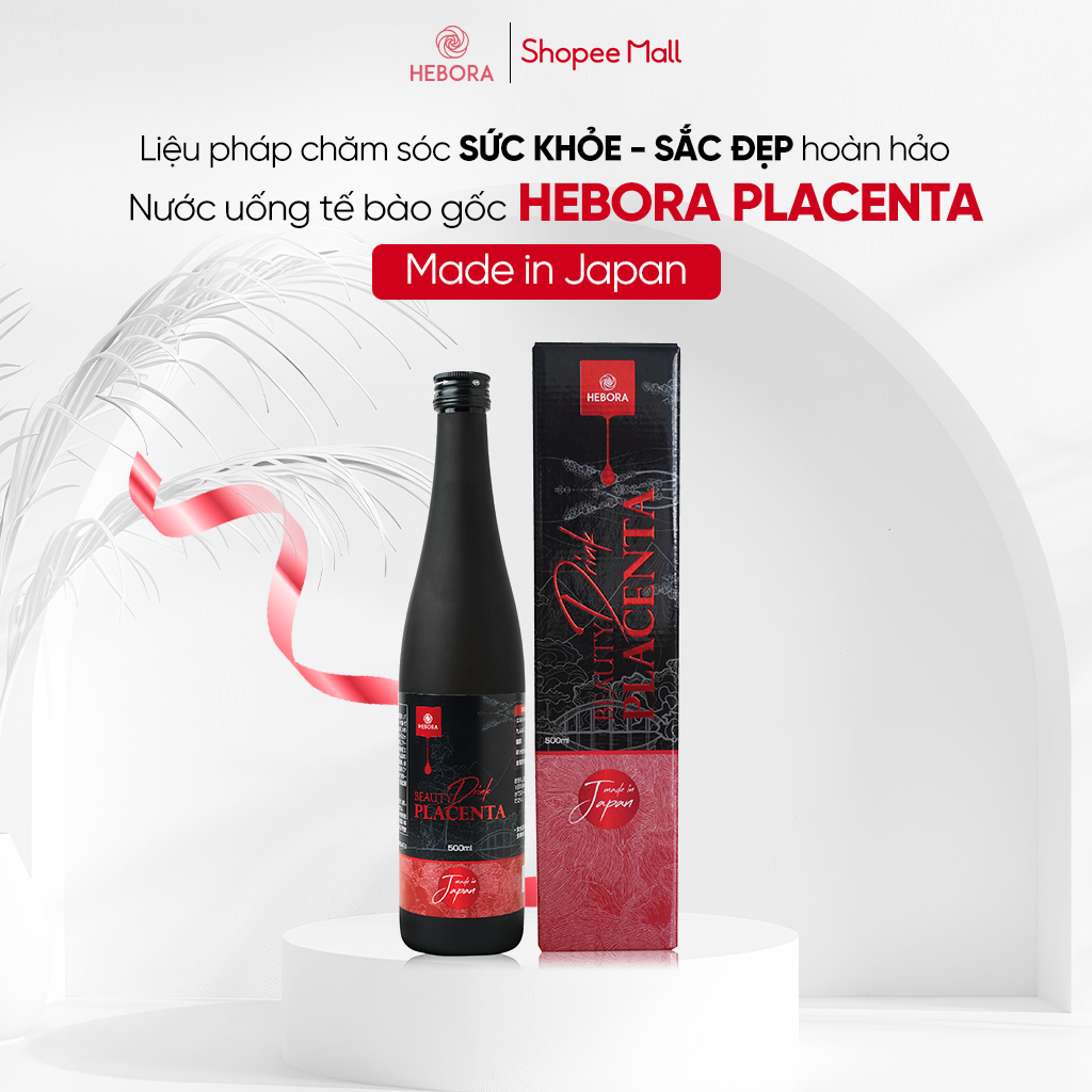[Genuine] Hebora Placenta stem cell drink supports skin cell regeneration and recovery - 500ml ...