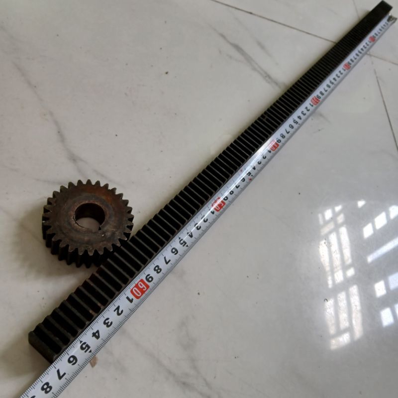 Square tooth bar 20 with shaft gear 20 mini cnc laser steering wheel ...