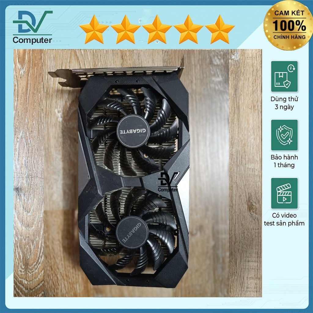 GIGABYTE VGA GTX 1650 4GD5,D6 2fan 1fan beautiful, good gaming | Shopee ...