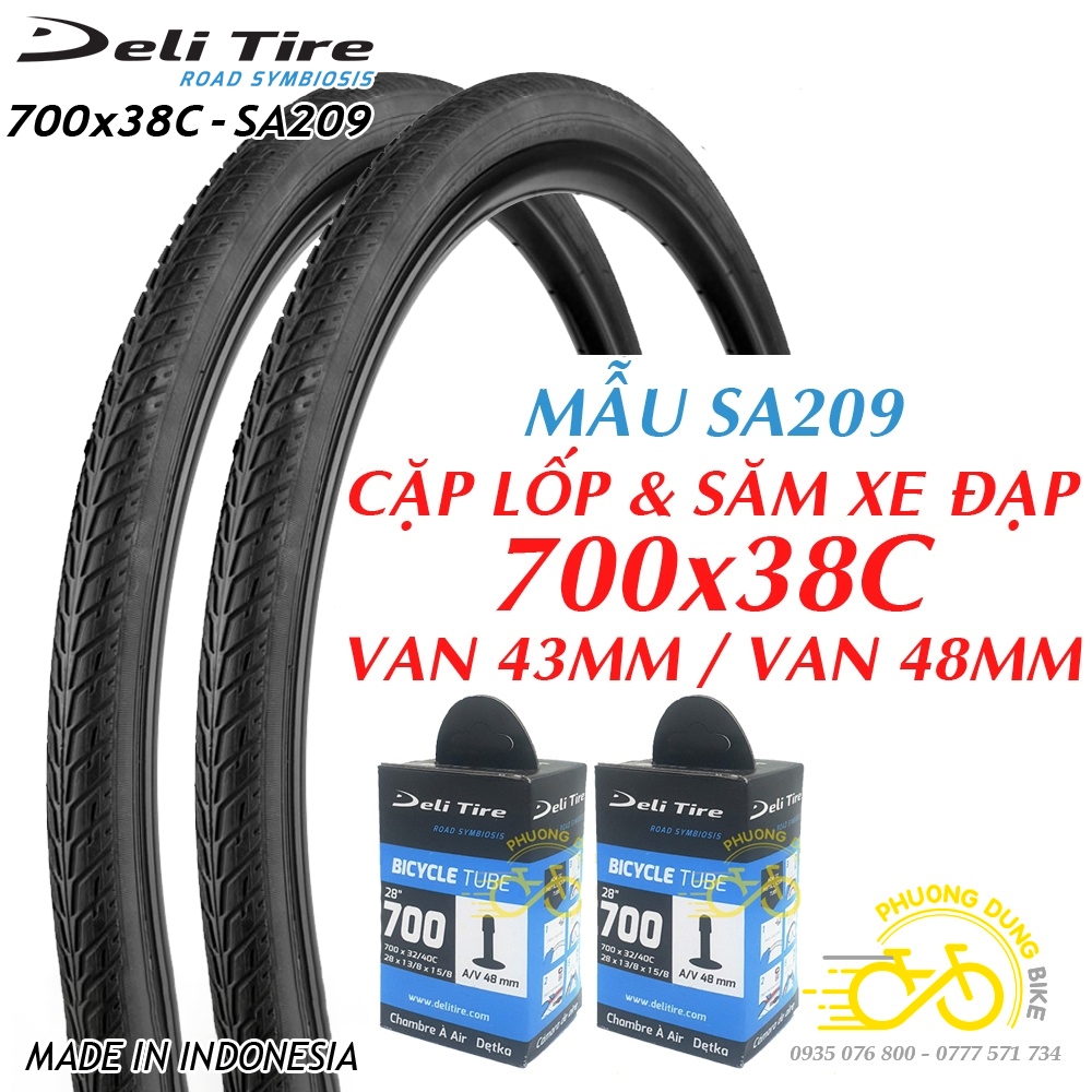 bag Tires (Tube) And Intestine (Tube) Deli Tire SA209 700x38C Bicycle ...
