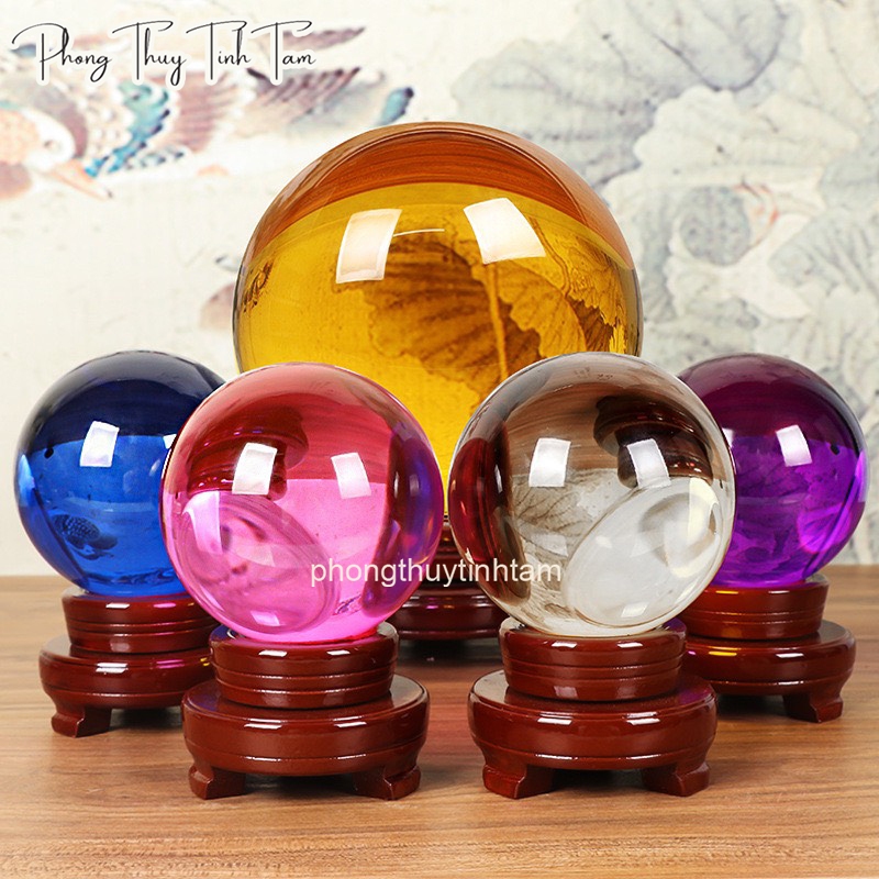 5cm multicolored crystal feng shui ball according to destiny feng shui ...