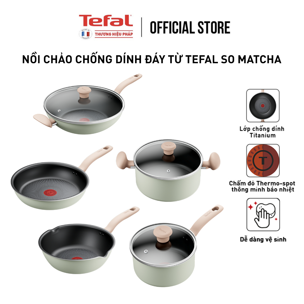 Tefal So Matcha Magnetic Bottom Non-Stick Pots and Pans - For All Types ...
