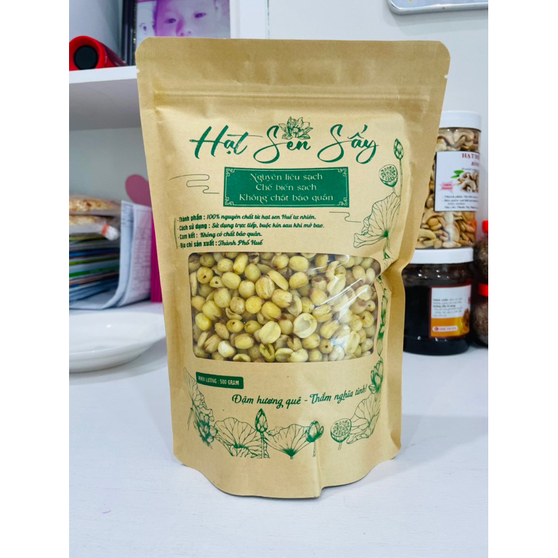 1kg crispy dried Hue lotus seeds without sugar | Shopee Singapore