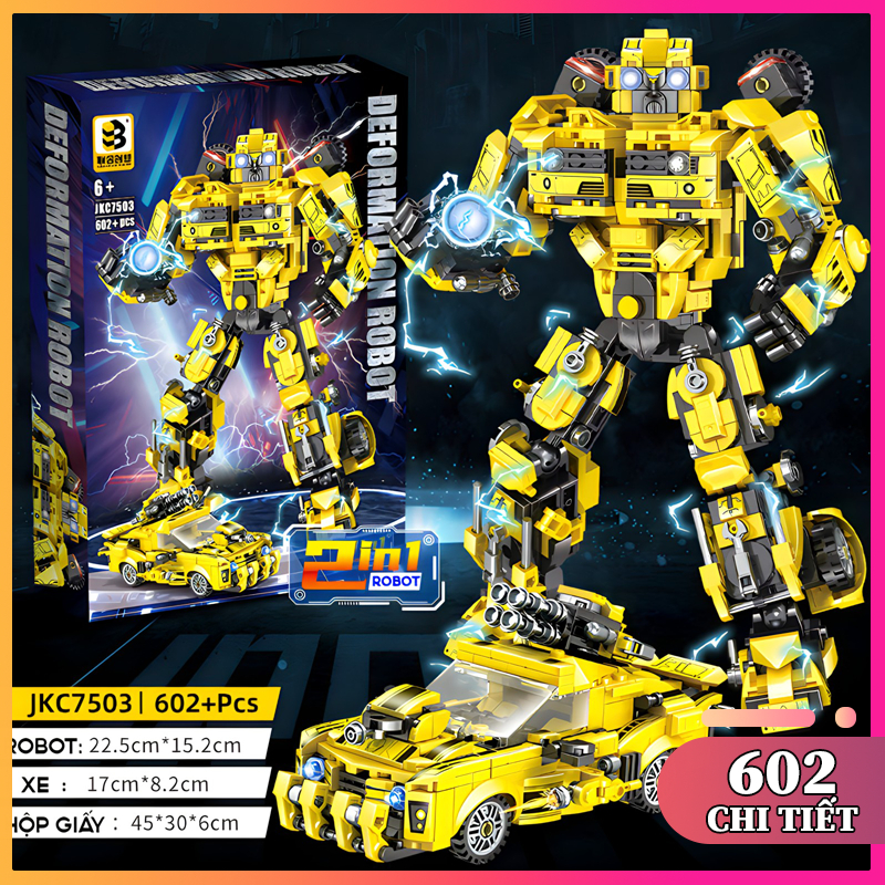 Lego Robot Bumblebee 2in1 Toy Super Car Warrior Transformers, Toys For Boys Iron Hero | Shopee ...
