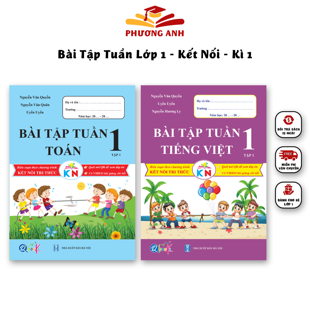 TRI Book - WEEKLY EXERCISES Math and Vietnamese for grade 1 - KNOWLEDGE ...
