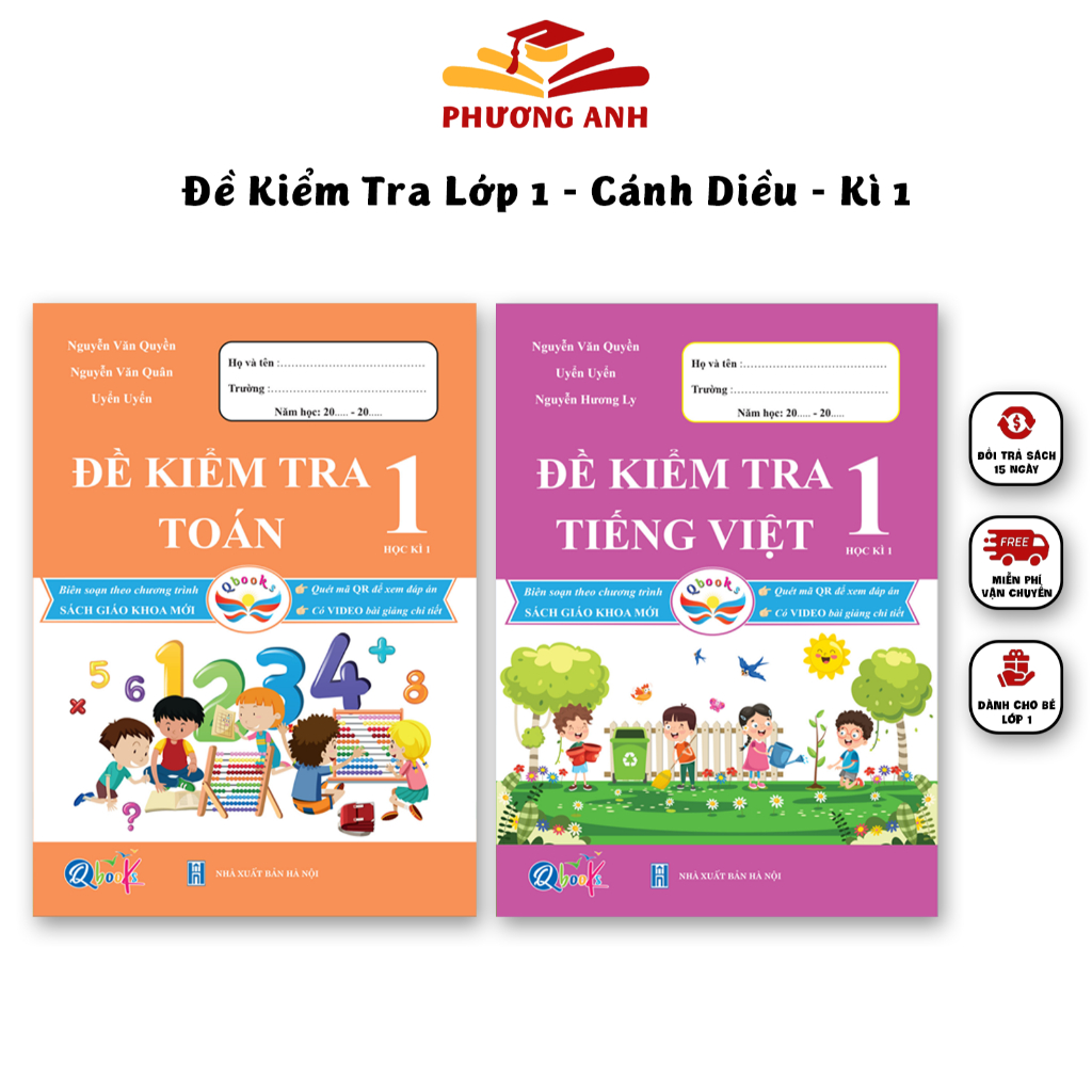 Book - TEST set for 1st grade students - Math and Vietnamese Kite ...