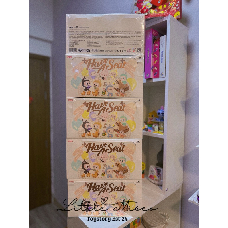 [POPMART Genuine PRODUCT] Full set Labubu ver 2 - Labubu Have a seat ...