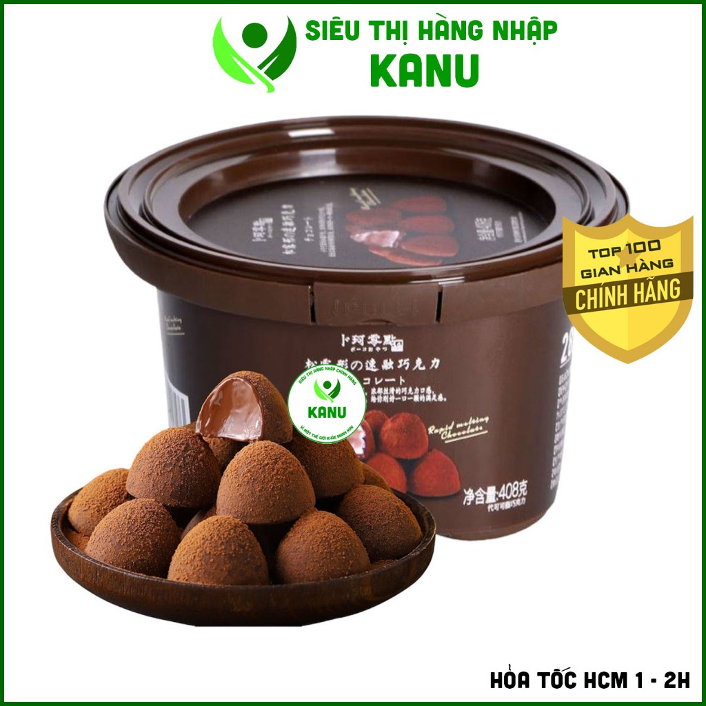 [Large Bucket 408g] nama fresh chocolate with Japanese technology ...