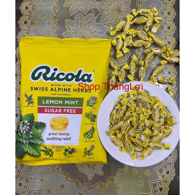 [December 2026]ricola sugar-free herbal lemon mint lozenges (retail) | Shopee Singapore