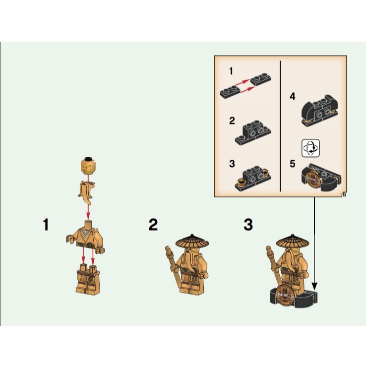 Lego Ninjago Legacy Wu Sensei minifigure 10th Anniversary - njo658 ...