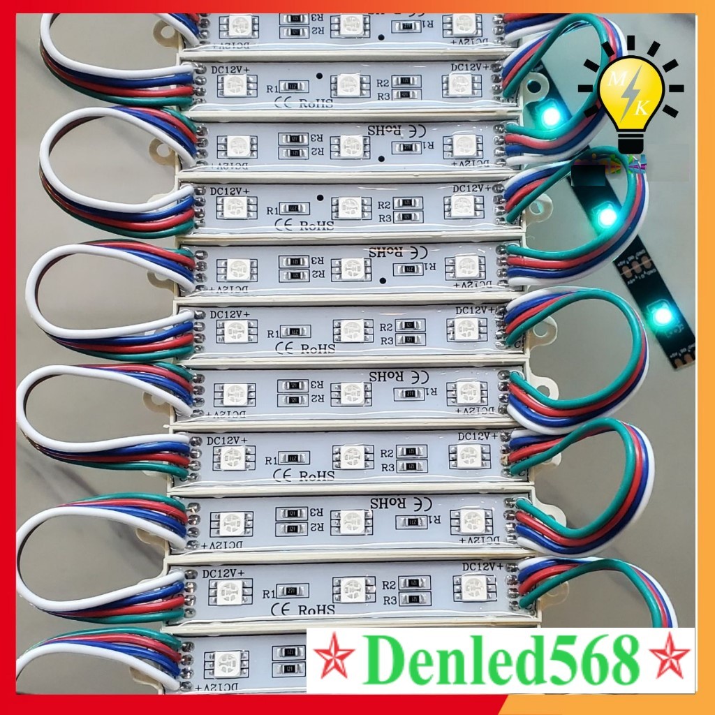Led Stickers 12v Blister 20 Bars 3 Eyes RGB Without Power | Shopee ...