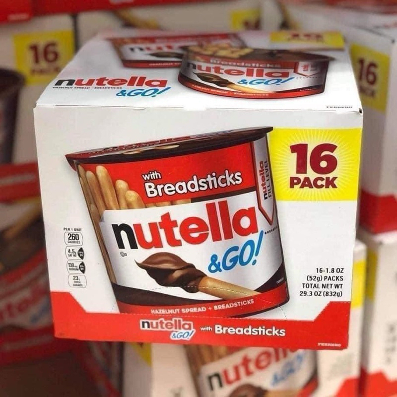 Nutella chocolate dipping sticks, box of 16 boxes, expiry date 10/2025 ...