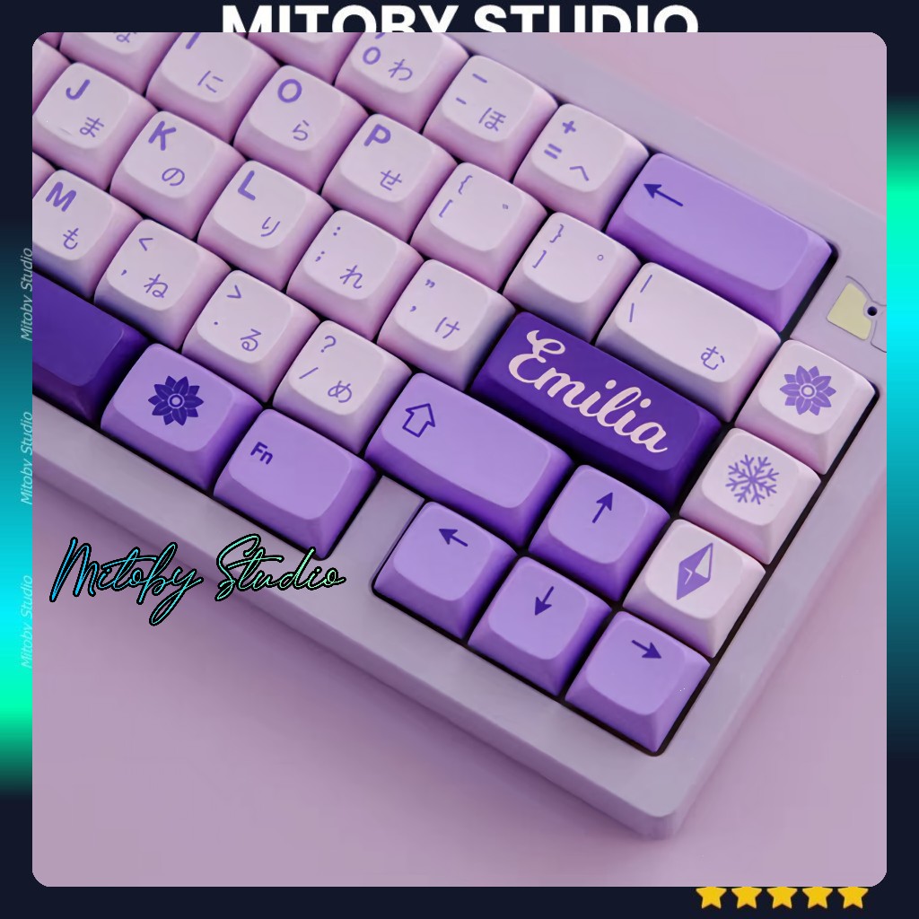 Keycap MA Frost Witch Emilia Profile material PBT dyesub Mitoby Studio ...
