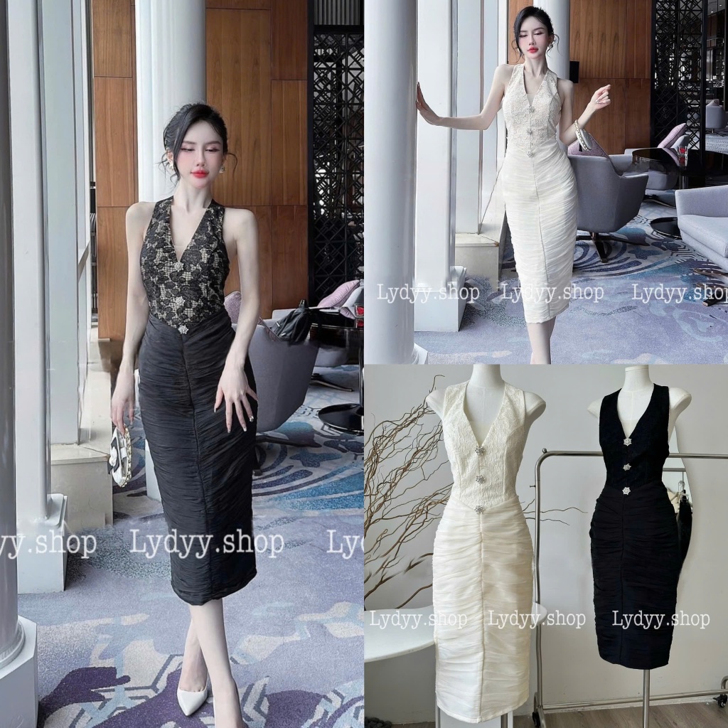 Body-hugging dress, body-hugging dress, halter neck dress, long bodycon ...