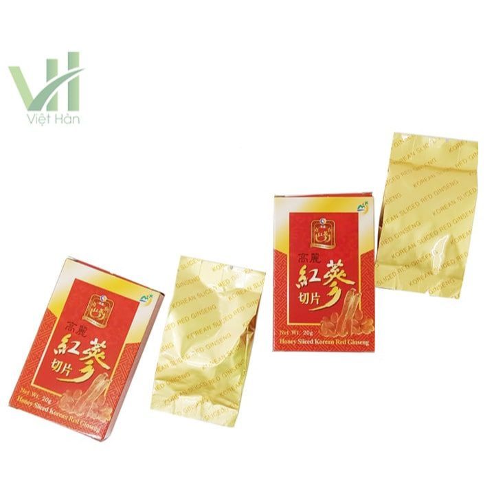 Healthy Korean Sambok Honey Red Ginseng Slices - Box of 10 packs x 20g ...
