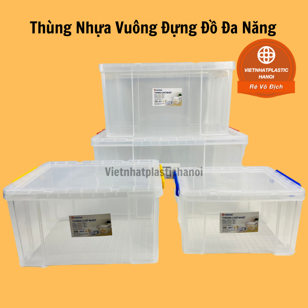 My VIET JAPAN FAKE RECTANGULAR PLASTIC BINS SIZES 20L/35L | Shopee ...