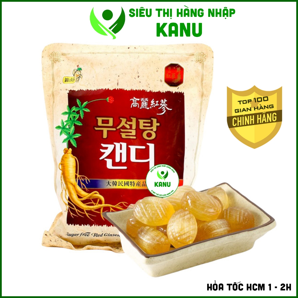 Premium Korean sugar-free red ginseng candy for diabetics 500gr (gold ...